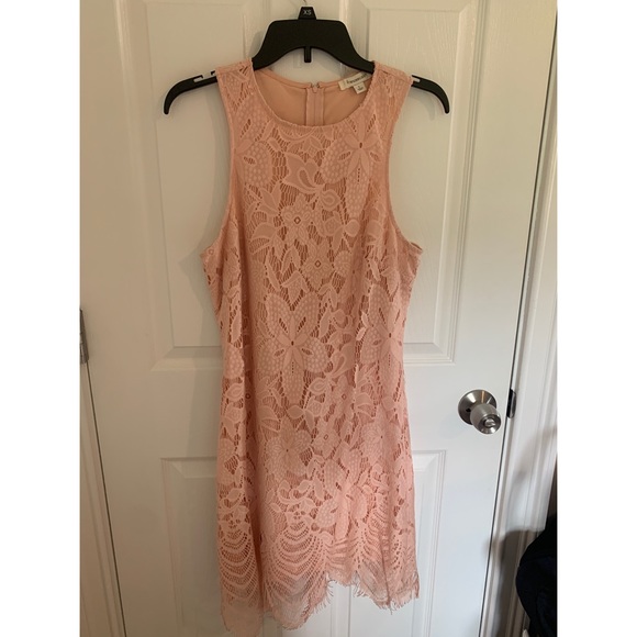 Francesca's Collections | Dresses | Francescas Pink Lace Dress | Poshmark